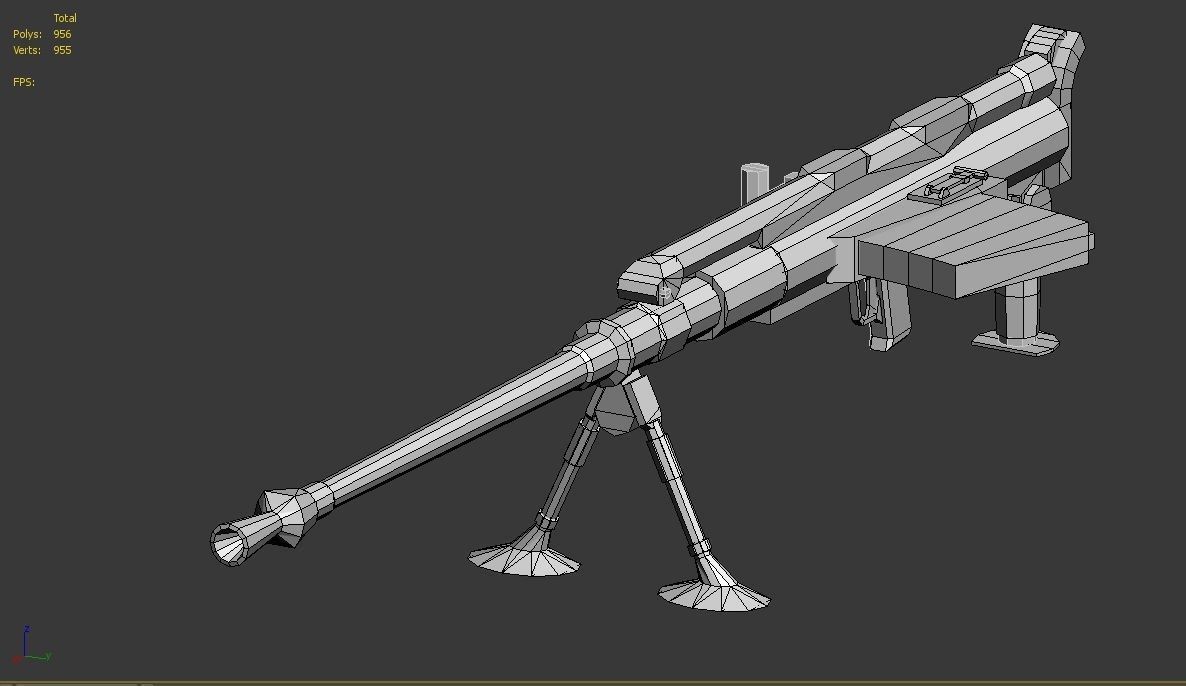 3D model Solothurn machine gun VR / AR / low-poly | CGTrader
