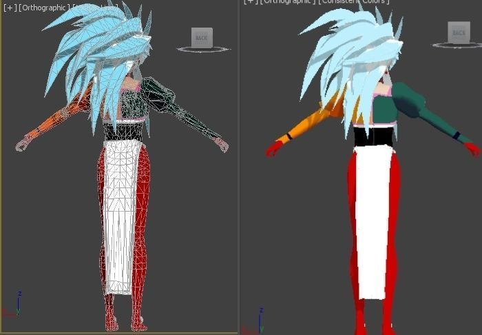 3D model ryoko hakubi form Tenchi Muyo VR - AR - low-poly 3D model VR ...