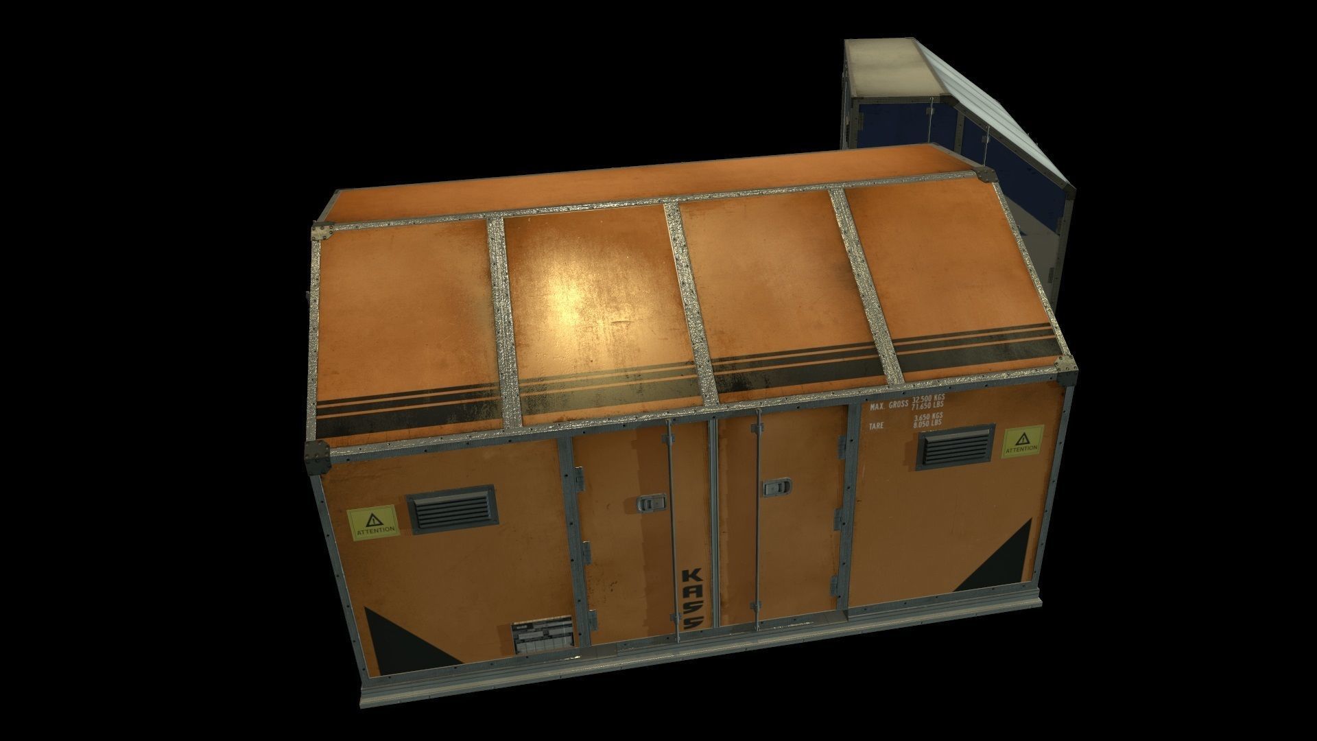 3D model Airport shipping containers VR / AR / low-poly | CGTrader