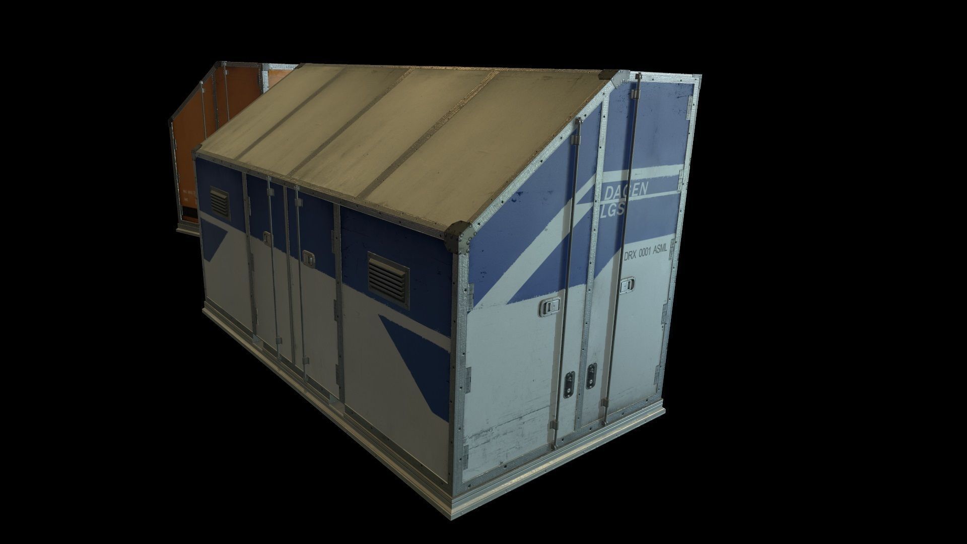 3D model Airport shipping containers VR / AR / low-poly | CGTrader