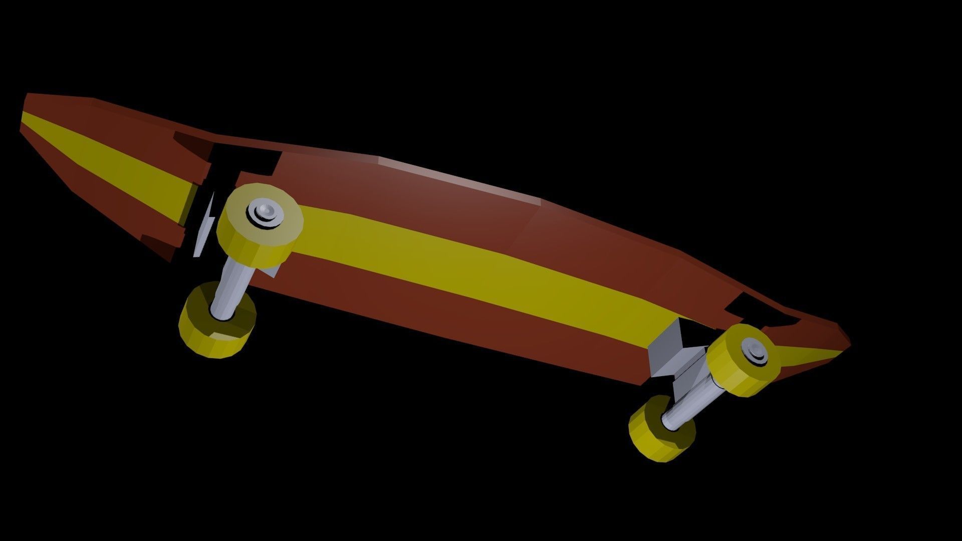 3D model Low poly skateboard VR / AR / low-poly | CGTrader