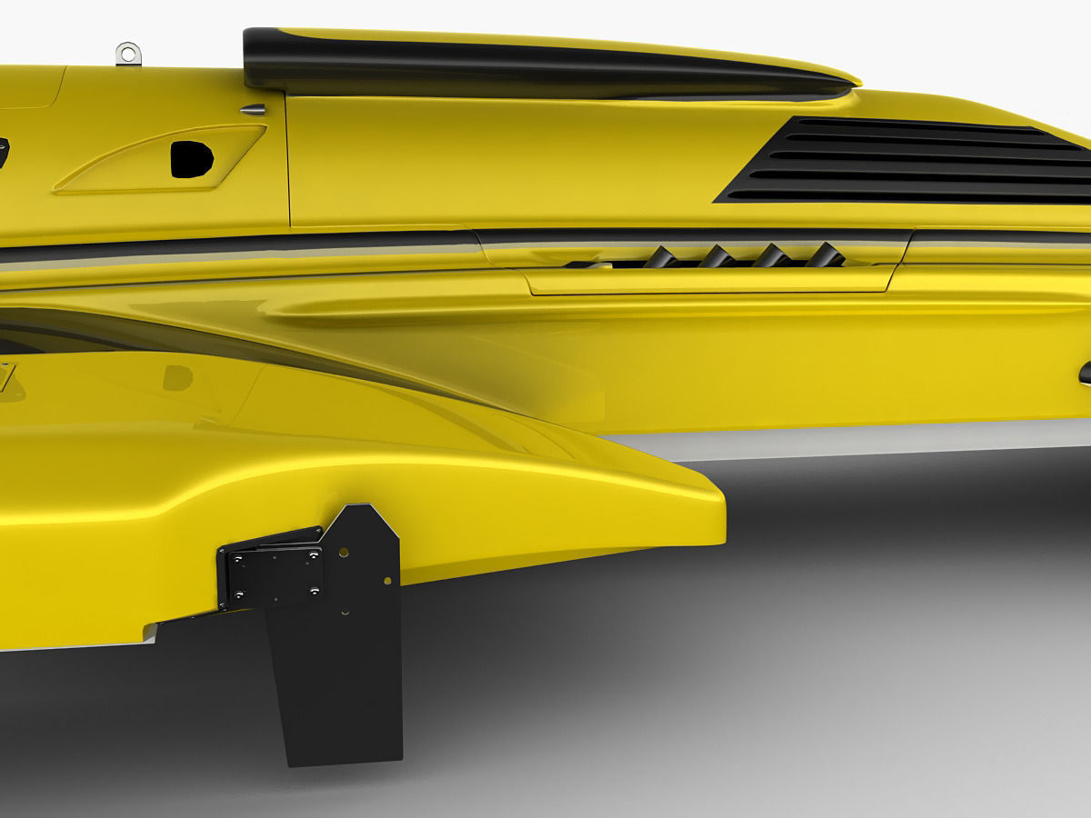 Hydroplane Boat Annihilator 3D model | CGTrader