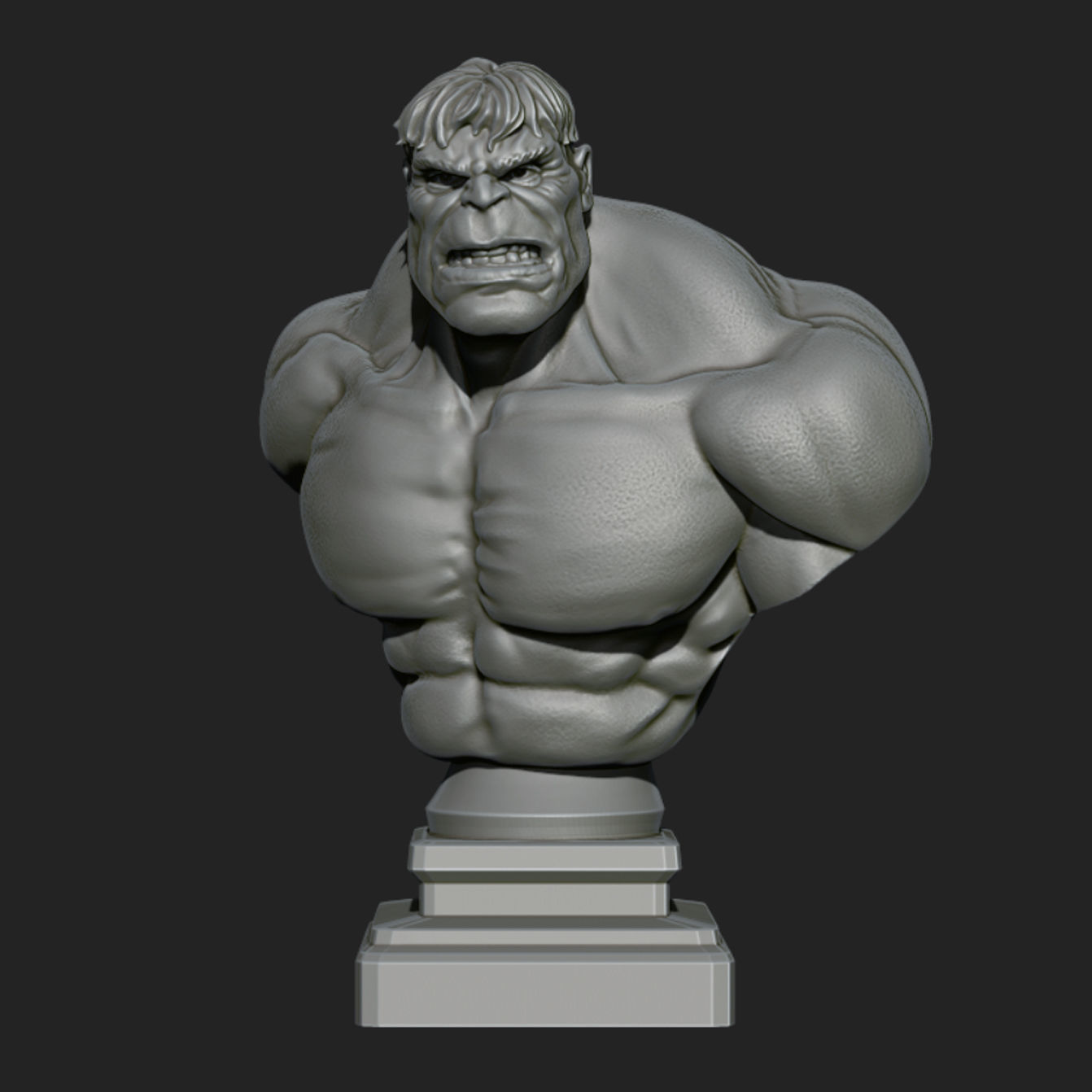 Hulk bust 3D model 3D printable | CGTrader