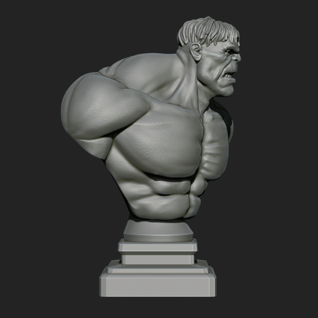 Hulk bust 3D model 3D printable | CGTrader