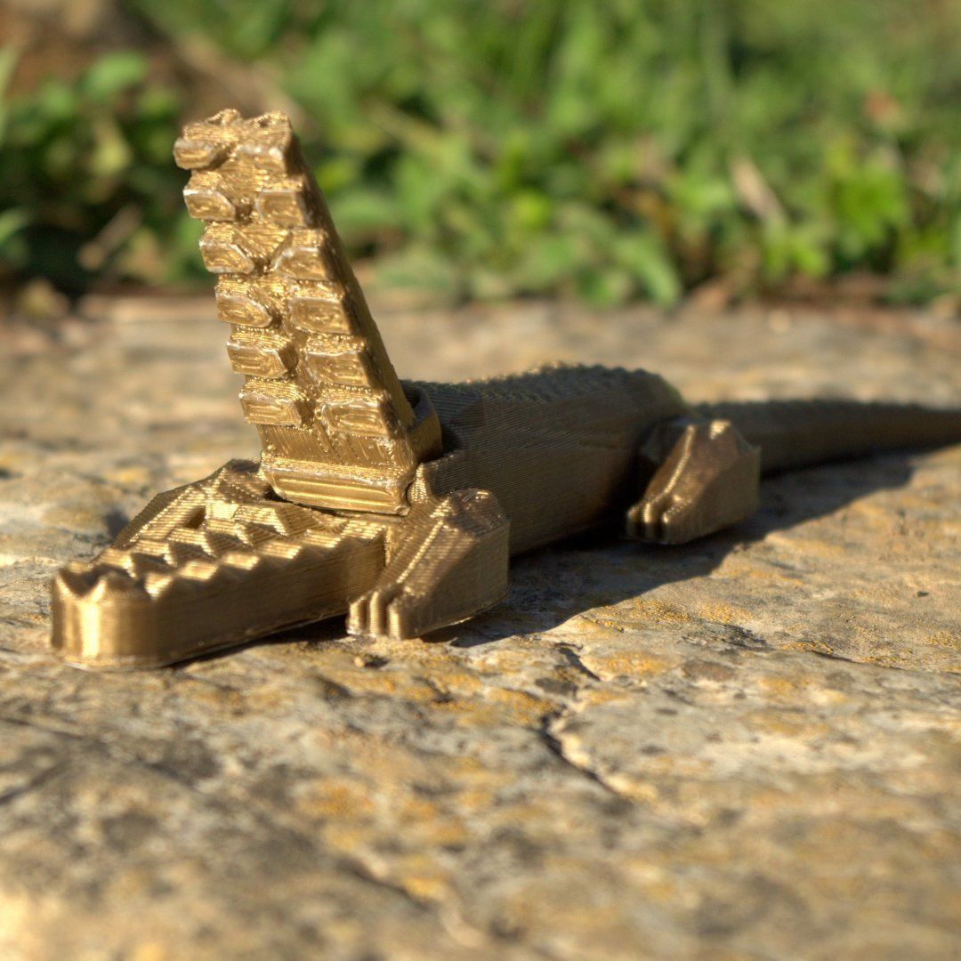 Pretty crocodile 3D model 3D printable | CGTrader