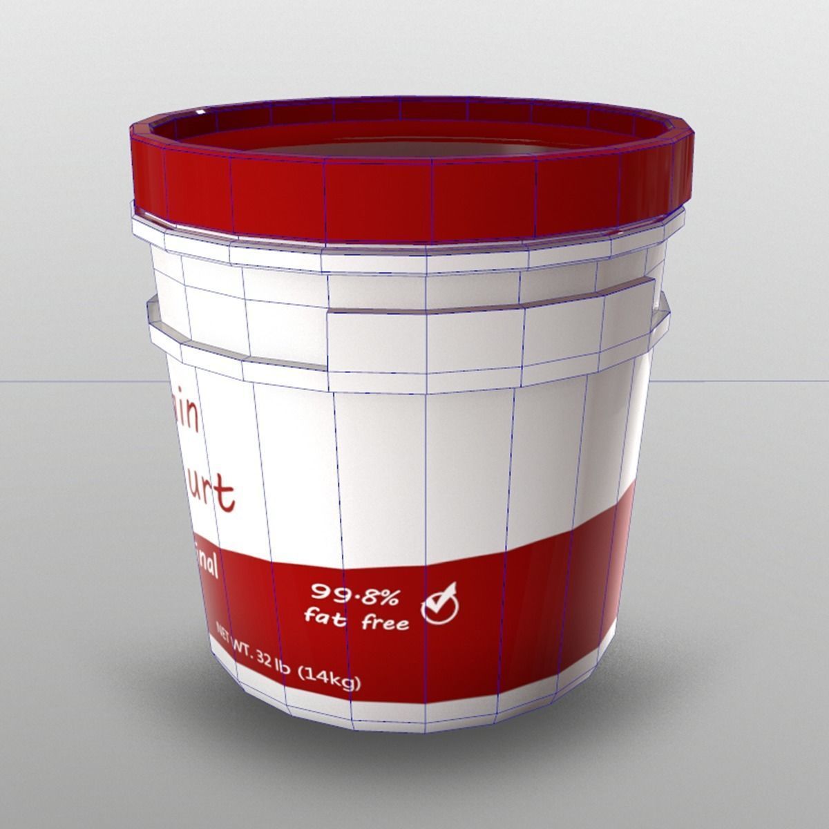 3D model Yogurt plain in bucket VR / AR / low-poly | CGTrader