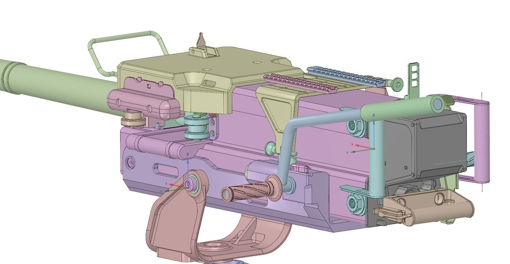 hk grenade machine gun 3D model | CGTrader