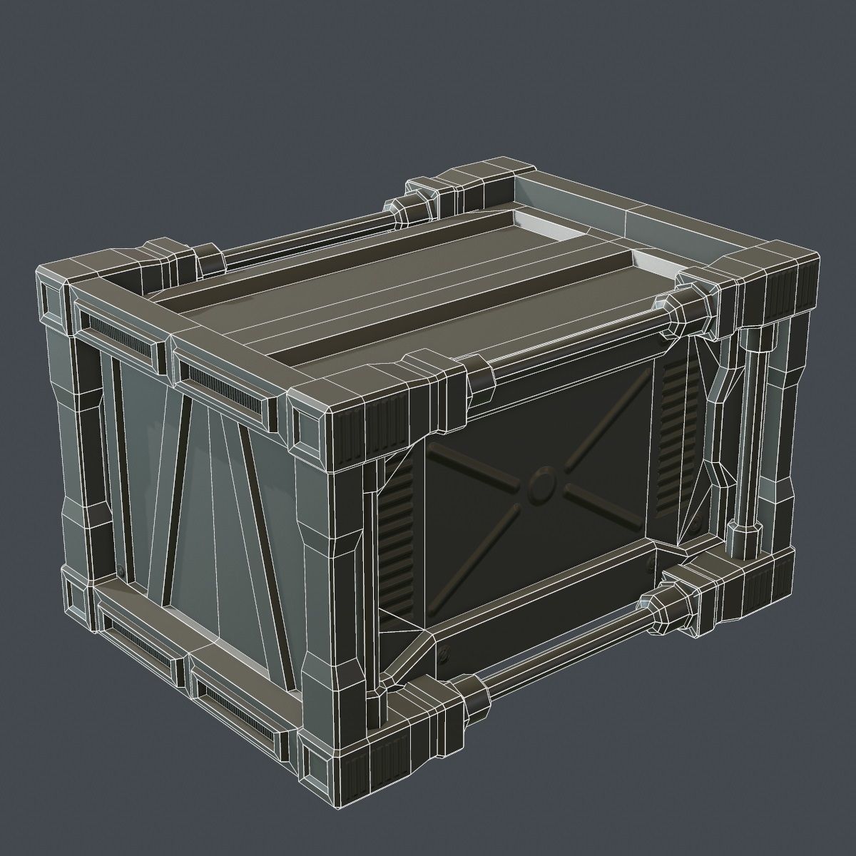 3D model Scifi Crate for Games VR / AR / low-poly | CGTrader