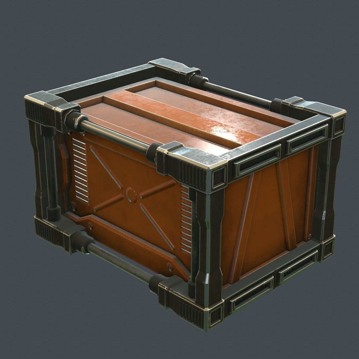 3D model Scifi Crate for Games VR / AR / low-poly | CGTrader