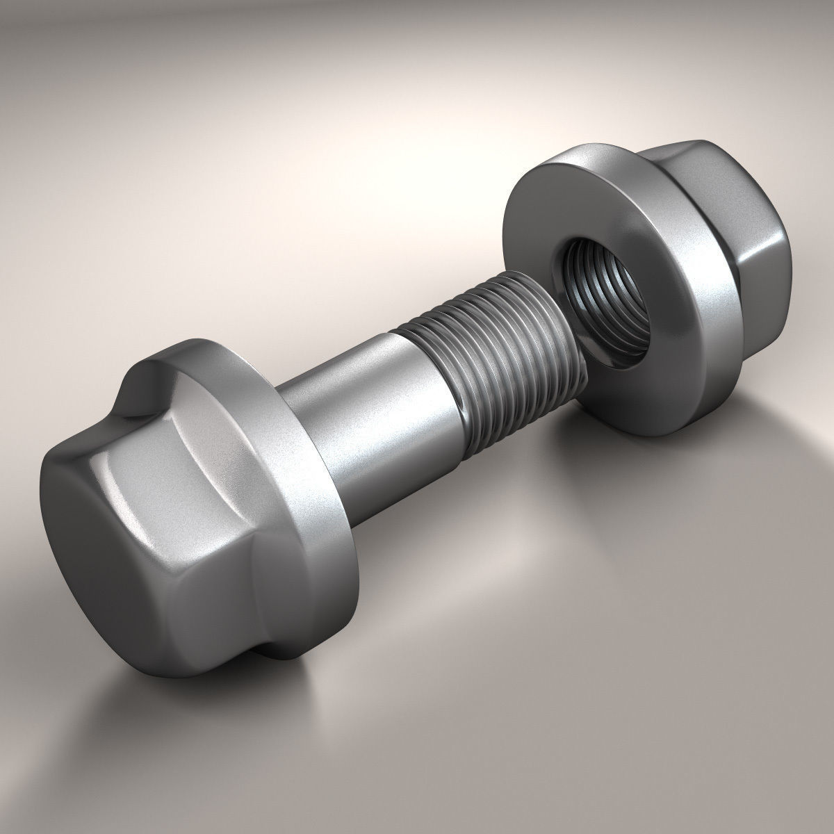 Nut and Bolt 3D model | CGTrader