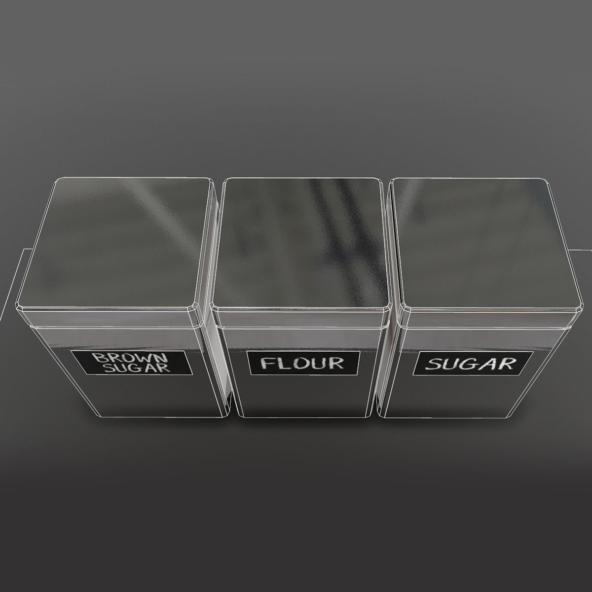 3D model Square Jars VR / AR / low-poly | CGTrader