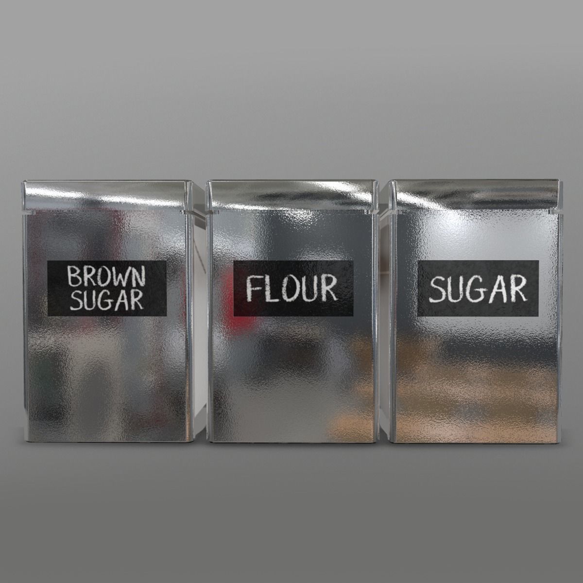 3D model Square Jars VR / AR / low-poly | CGTrader