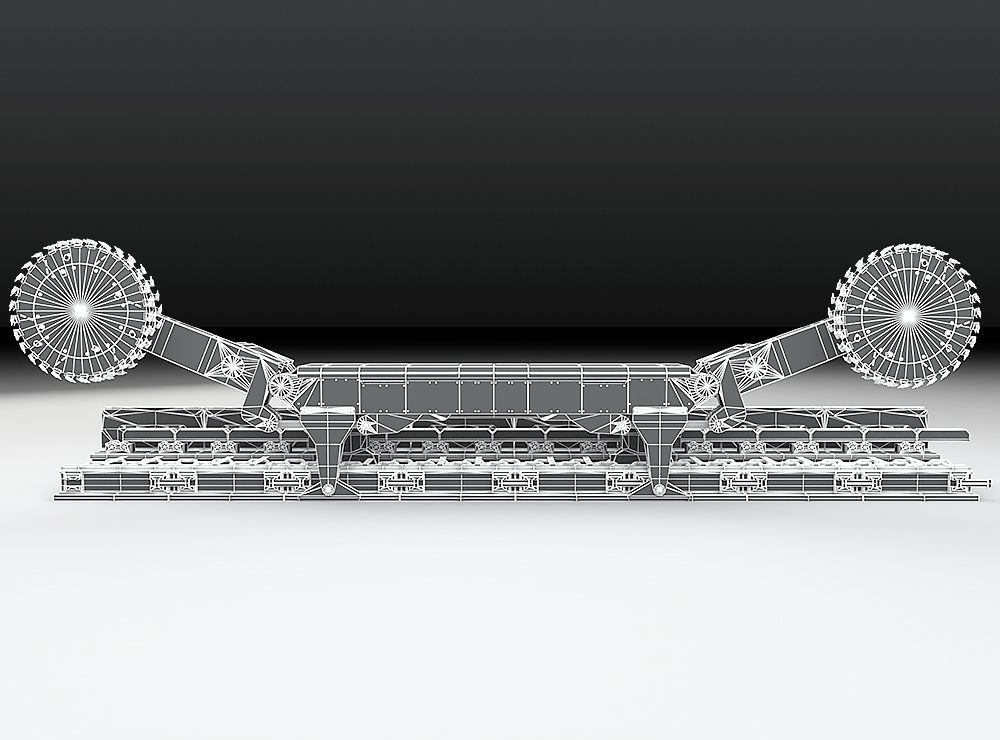 Longwall mining coal Shearer Loader 3D model | CGTrader