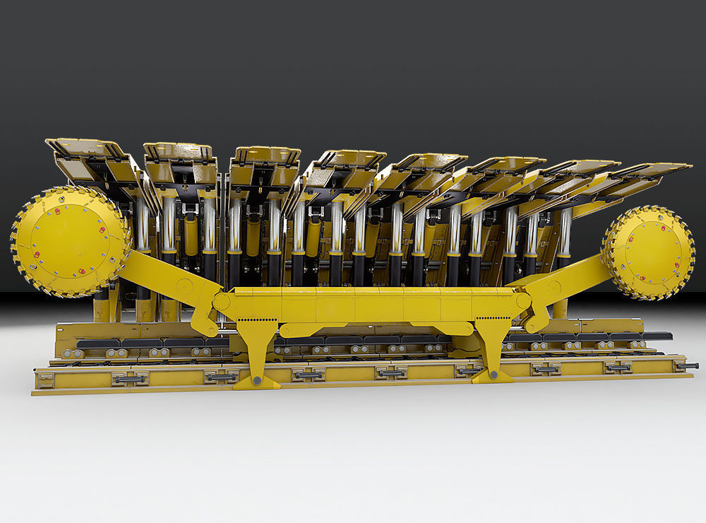 Longwall mining coal Shearer Loader 3D model | CGTrader