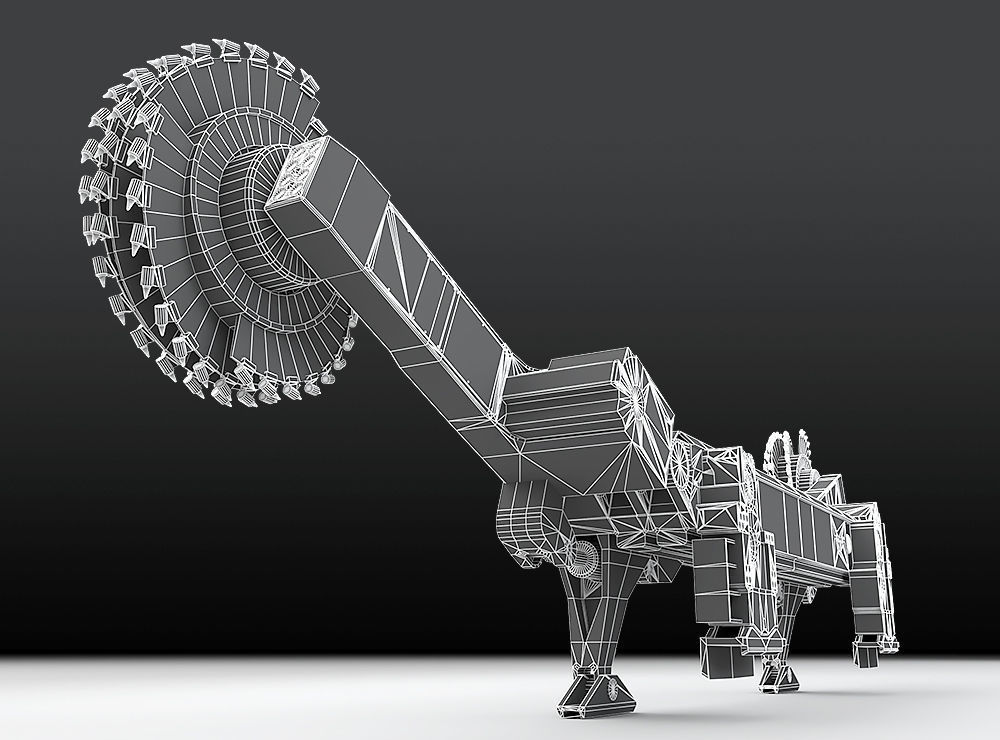 Longwall mining coal Shearer Loader 3D model | CGTrader