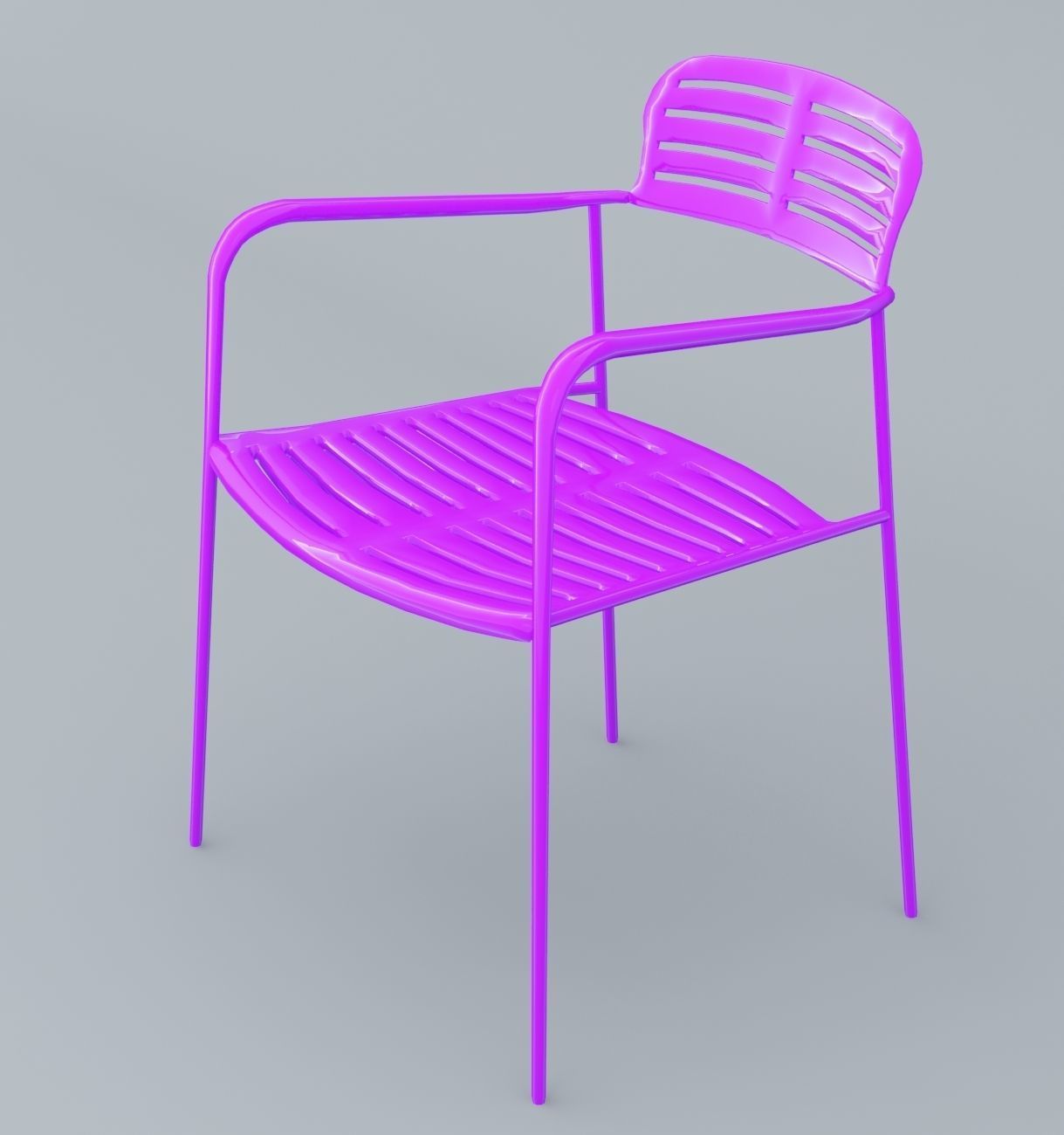 3D model Mall Chair 10 Colors Low Poly VR / AR / low-poly | CGTrader
