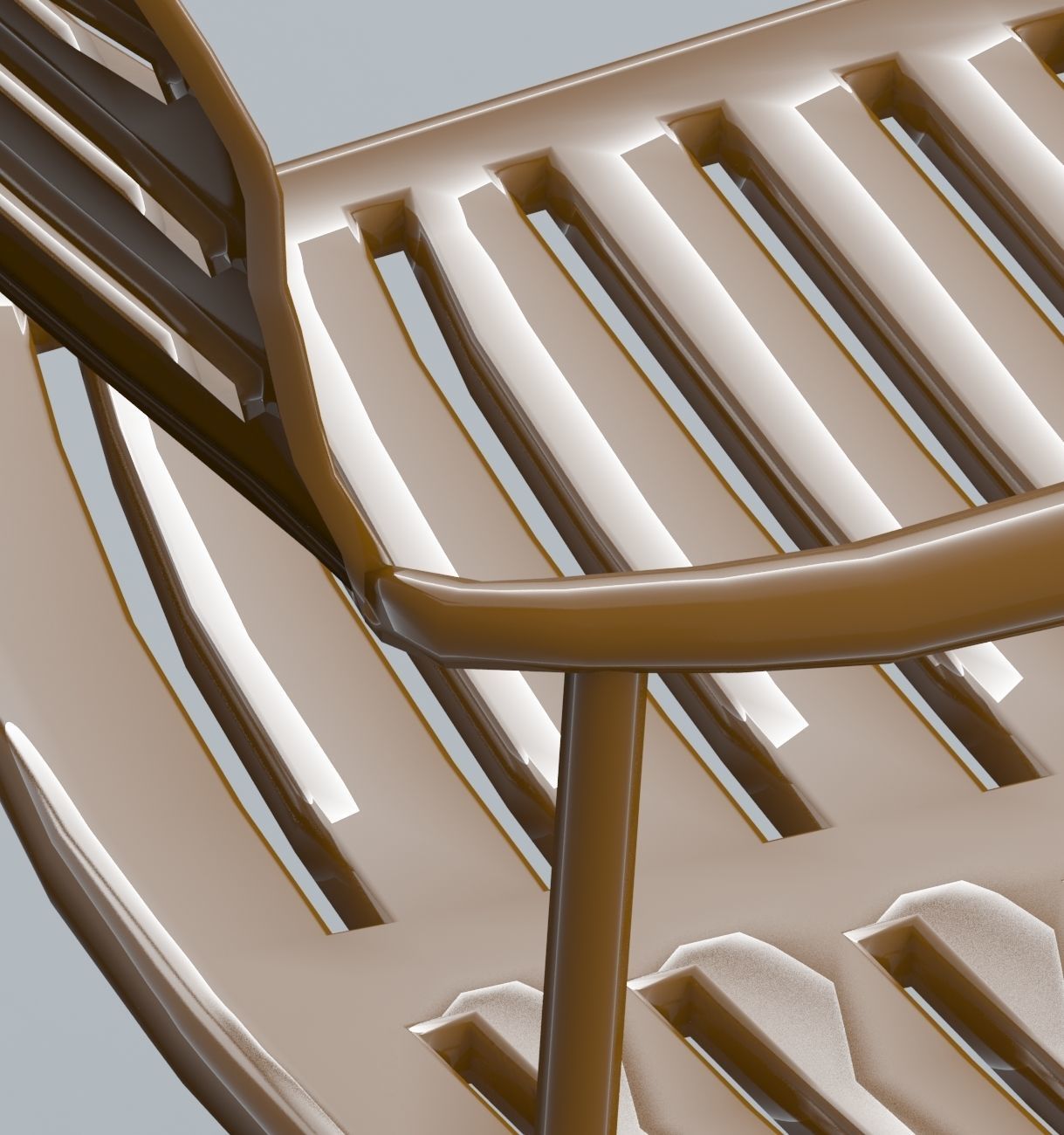 3D model Mall Chair 10 Colors Low Poly VR / AR / low-poly | CGTrader