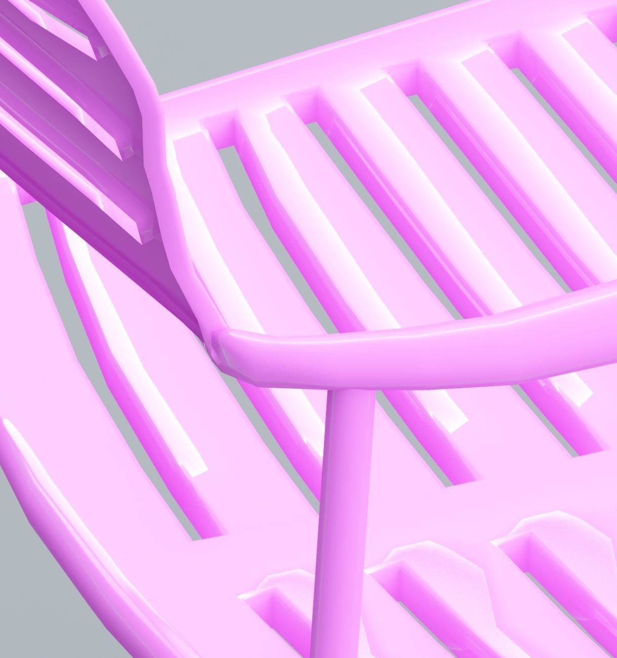 3D model Mall Chair 10 Colors Low Poly VR / AR / low-poly | CGTrader