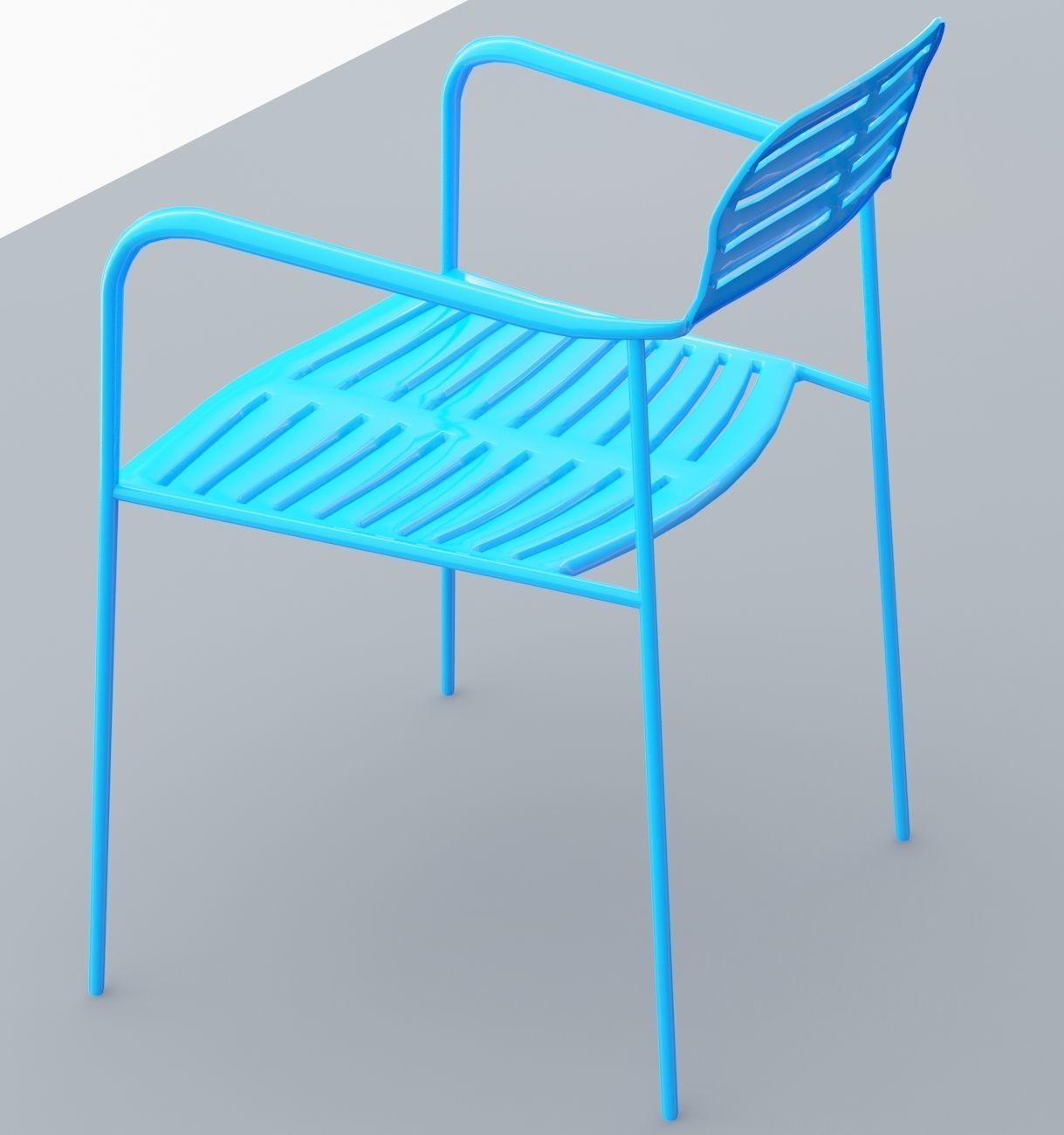3D model Mall Chair 10 Colors Low Poly VR / AR / low-poly | CGTrader
