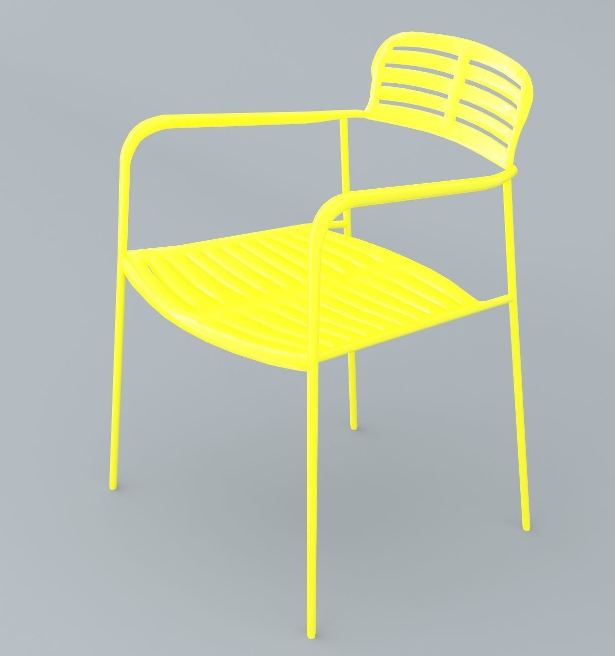 3D model Mall Chair 10 Colors Low Poly VR / AR / low-poly | CGTrader