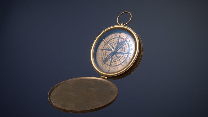 Old Compass game-ready asset free VR / AR / low-poly 3D model | CGTrader