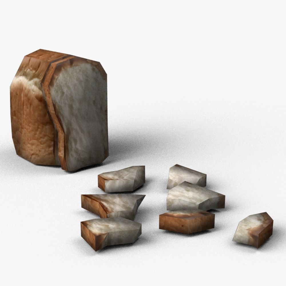 Bread free VR / AR / low-poly 3D model | CGTrader