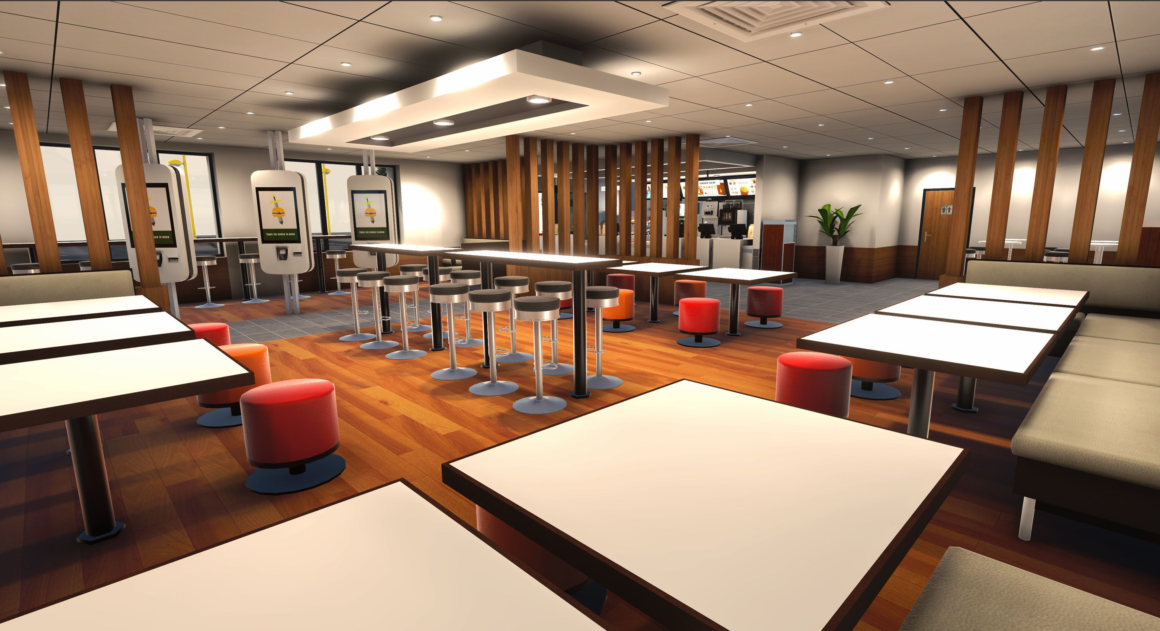 3D model Complete Fast Food Restaurant VR / AR / low-poly | CGTrader