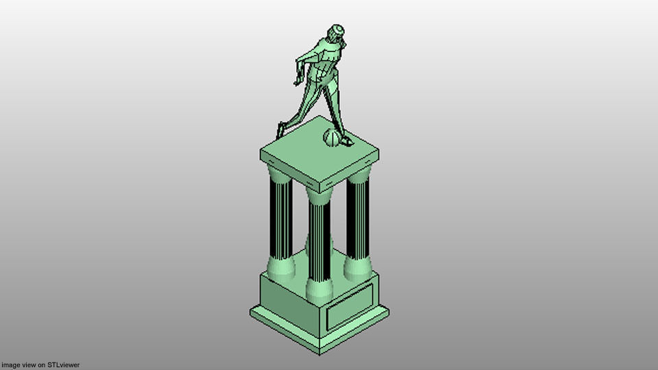 Trophy - Statue 3D model | CGTrader