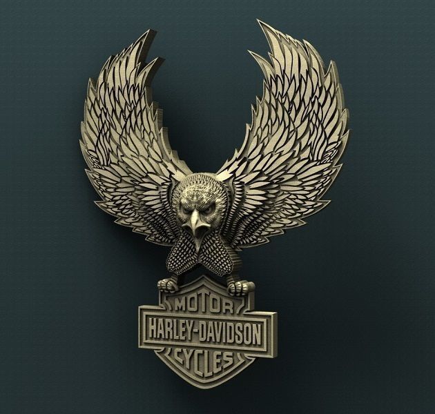 Harley Davidson 3d stl model for cnc 3D model 3D printable | CGTrader