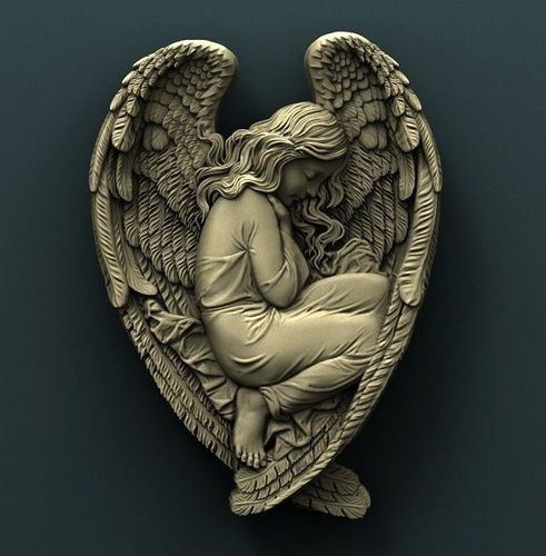 Angel 3d stl model for cnc 3D model 3D printable | CGTrader