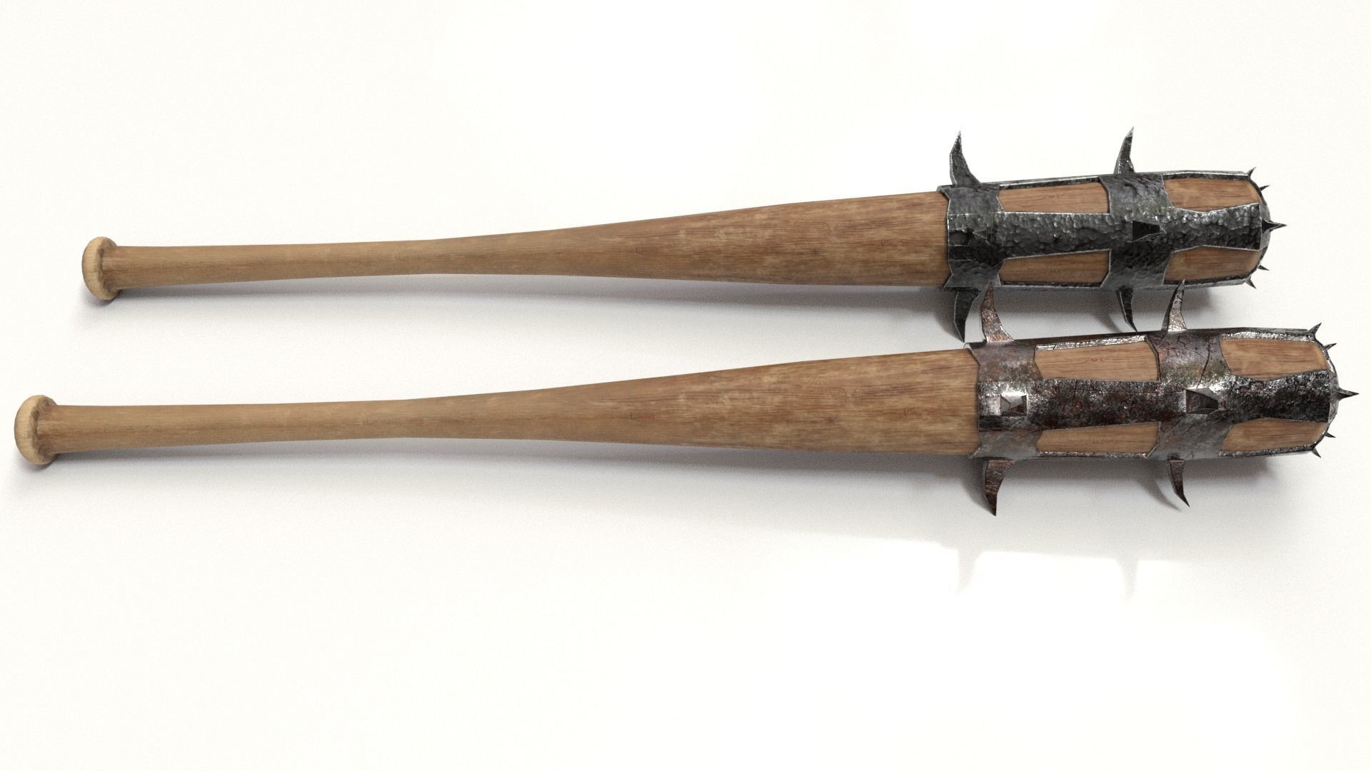 3D model Spiked Bat Set VR / AR / low-poly | CGTrader