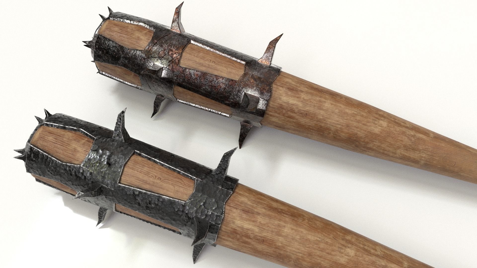 3D model Spiked Bat Set VR / AR / low-poly | CGTrader