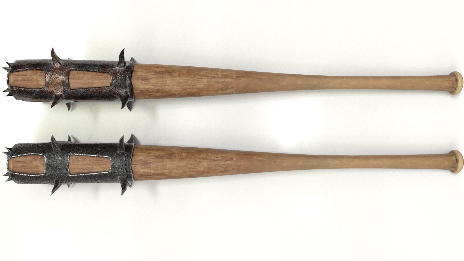 3D model Spiked Bat Set VR / AR / low-poly | CGTrader