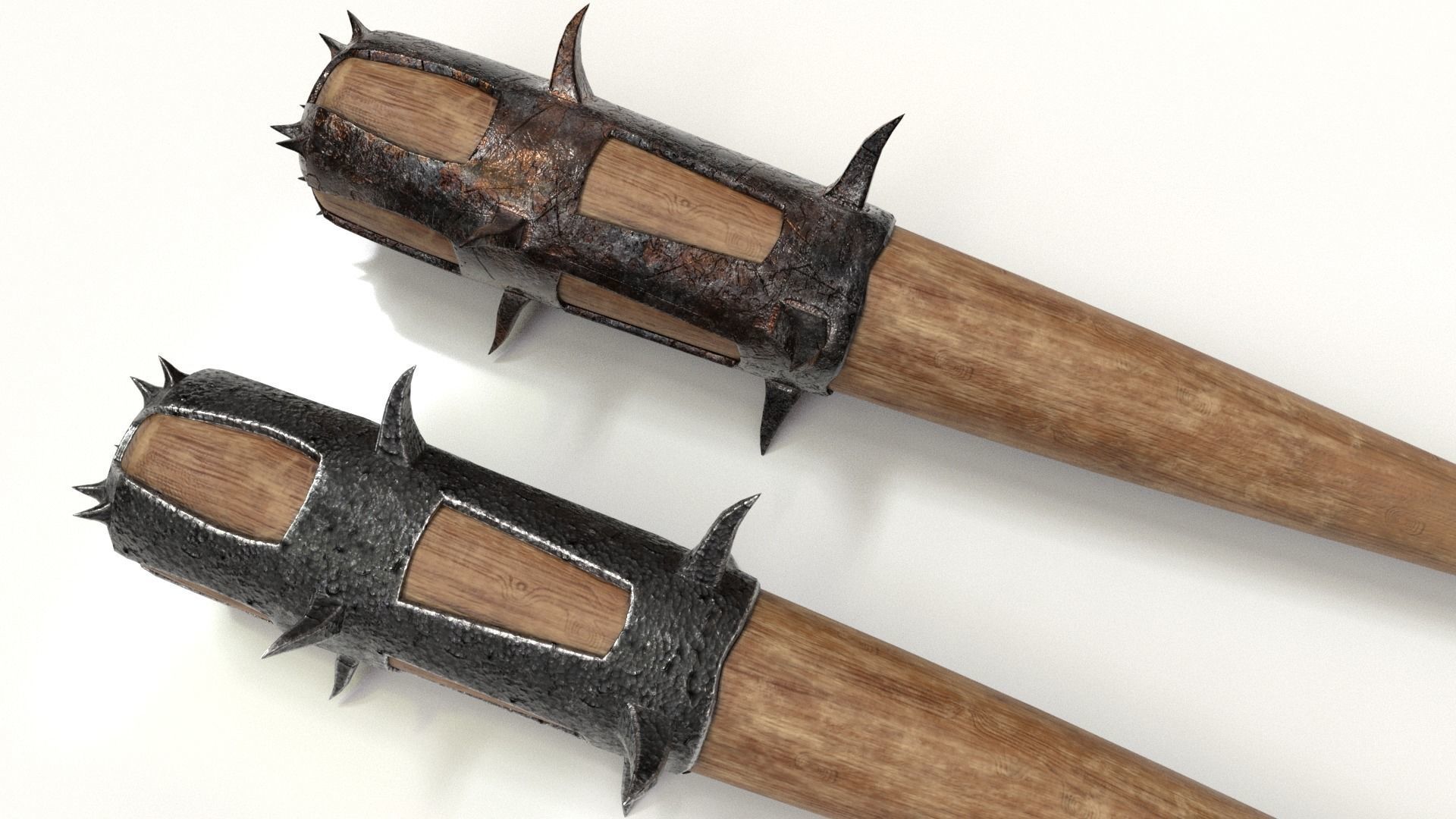 3D model Spiked Bat Set VR / AR / low-poly | CGTrader