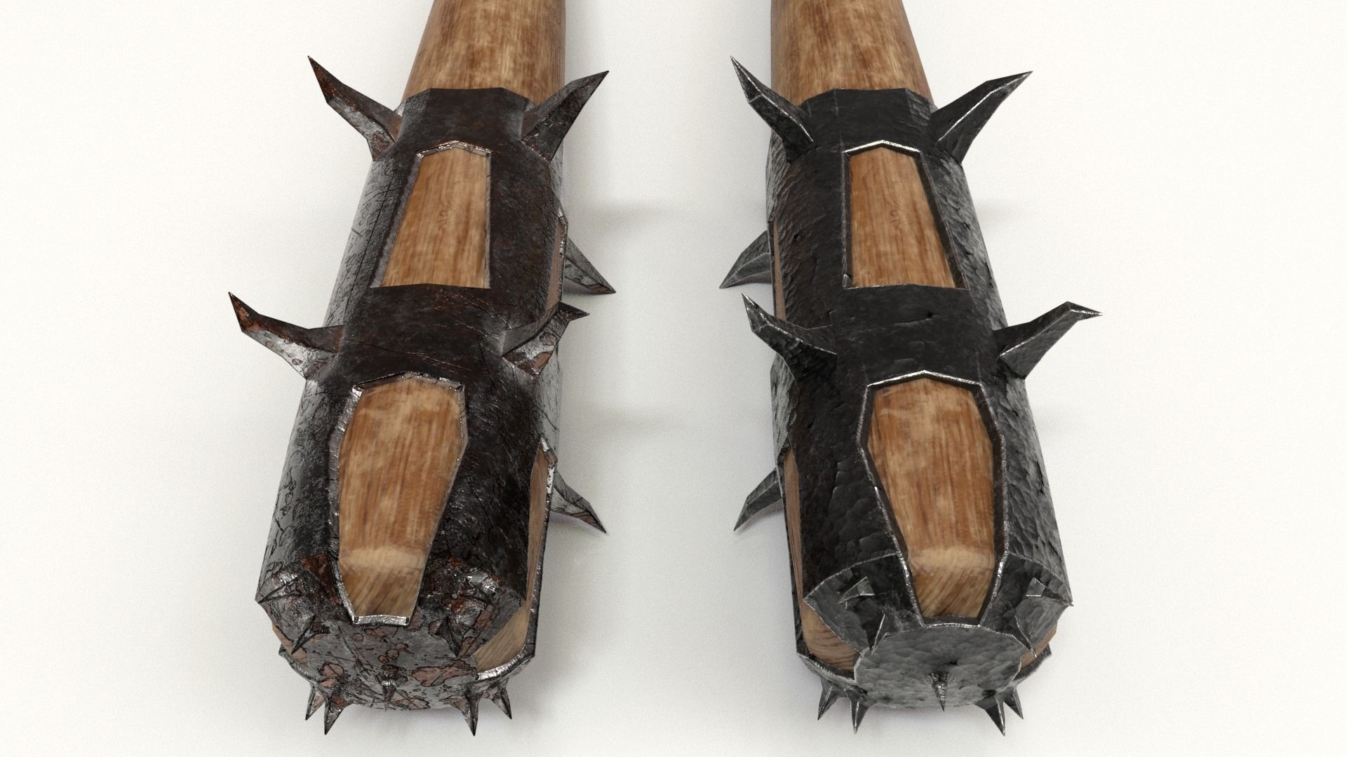 3D model Spiked Bat Set VR / AR / low-poly | CGTrader