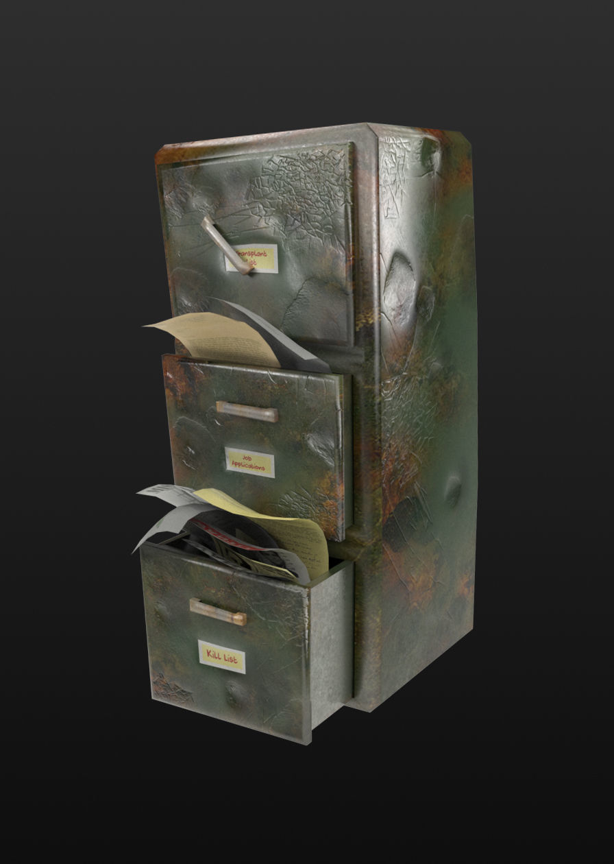 3D model File Cabinet Game Ready VR / AR / low-poly | CGTrader