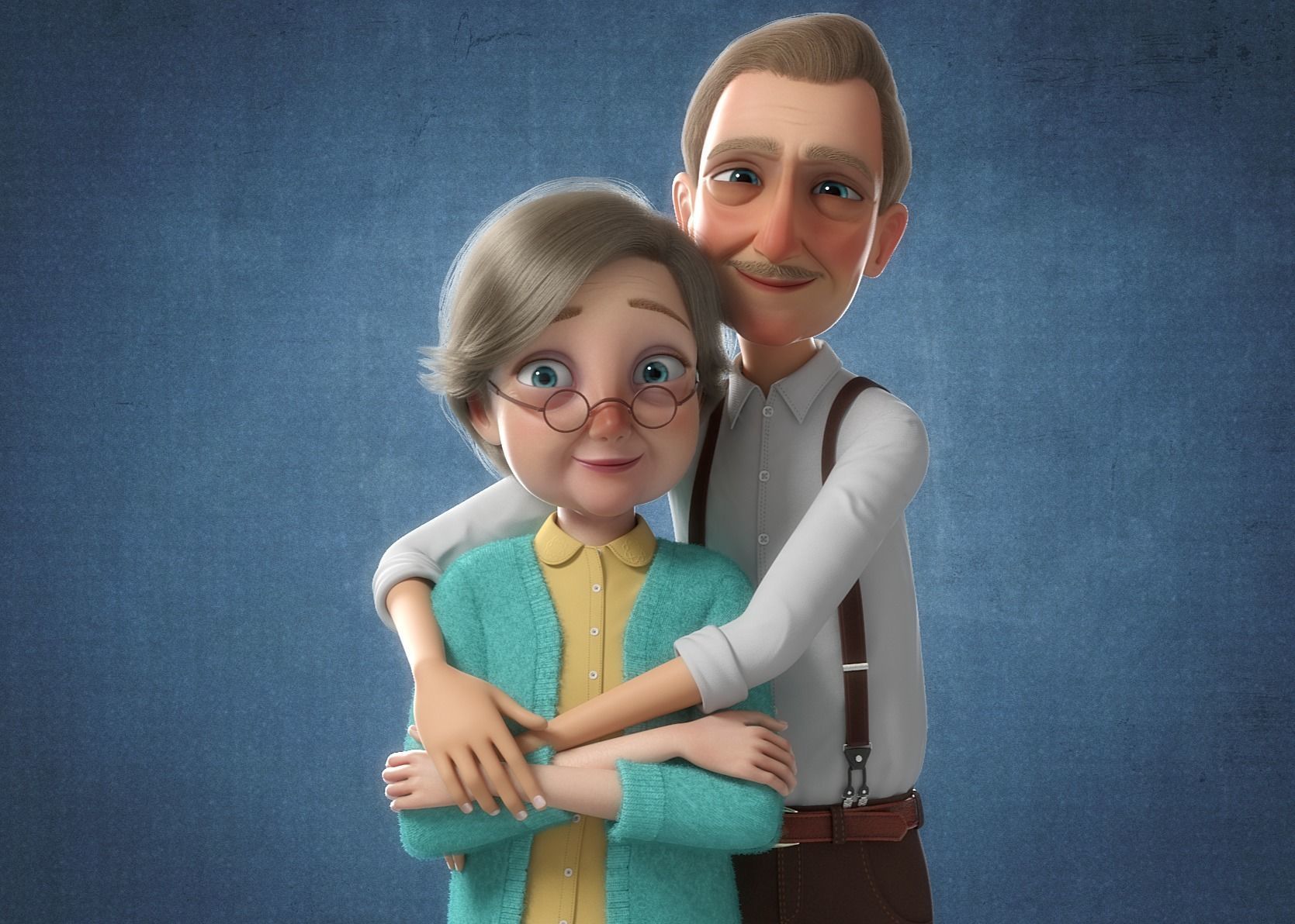 Cartoon Family Rigged V3 3D model rigged | CGTrader