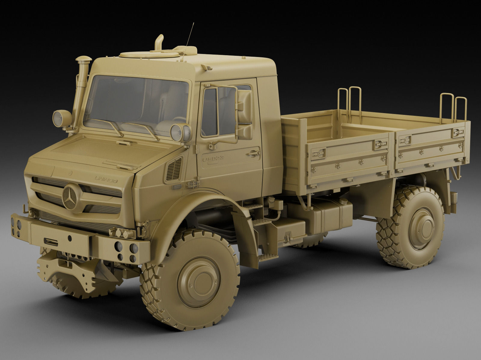 Mercedes Unimog U4023 - U5023 3D Model MAX OBJ 3DS FBX C4D LWO LW LWS ...