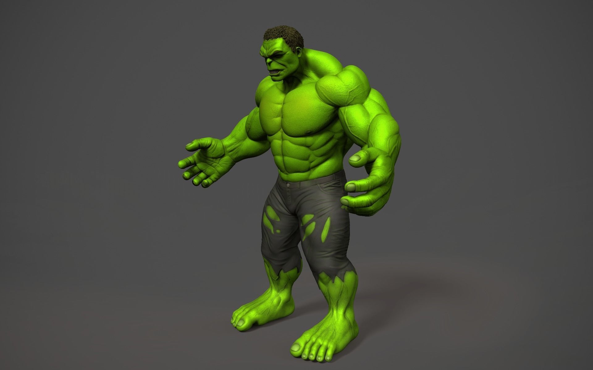 THE INCREDIBLE HULK 3D model 3D printable | CGTrader