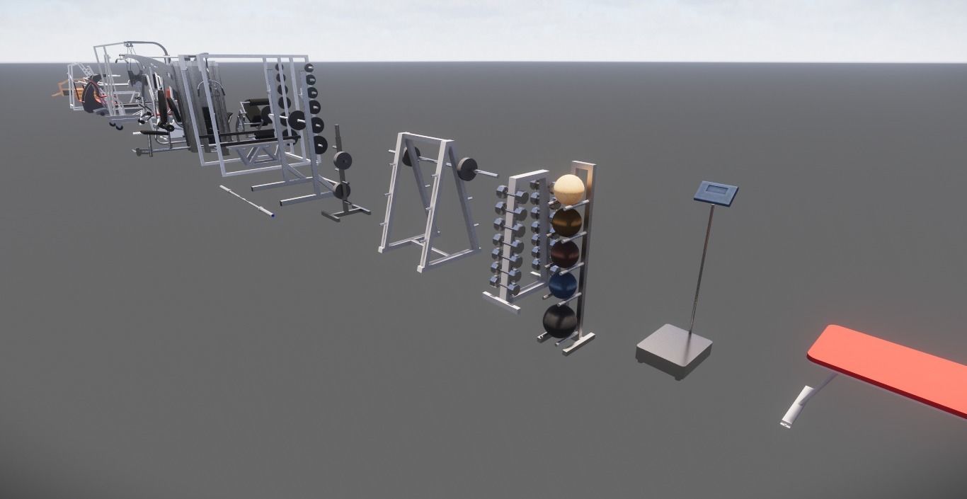 34 Gym models Revit Family 2015 3D model | CGTrader