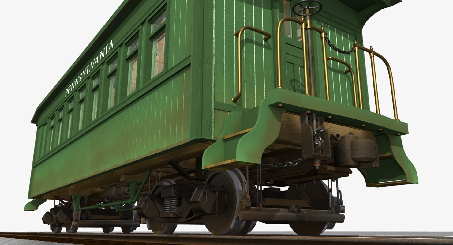 PRR Passenger Car 3D model | CGTrader