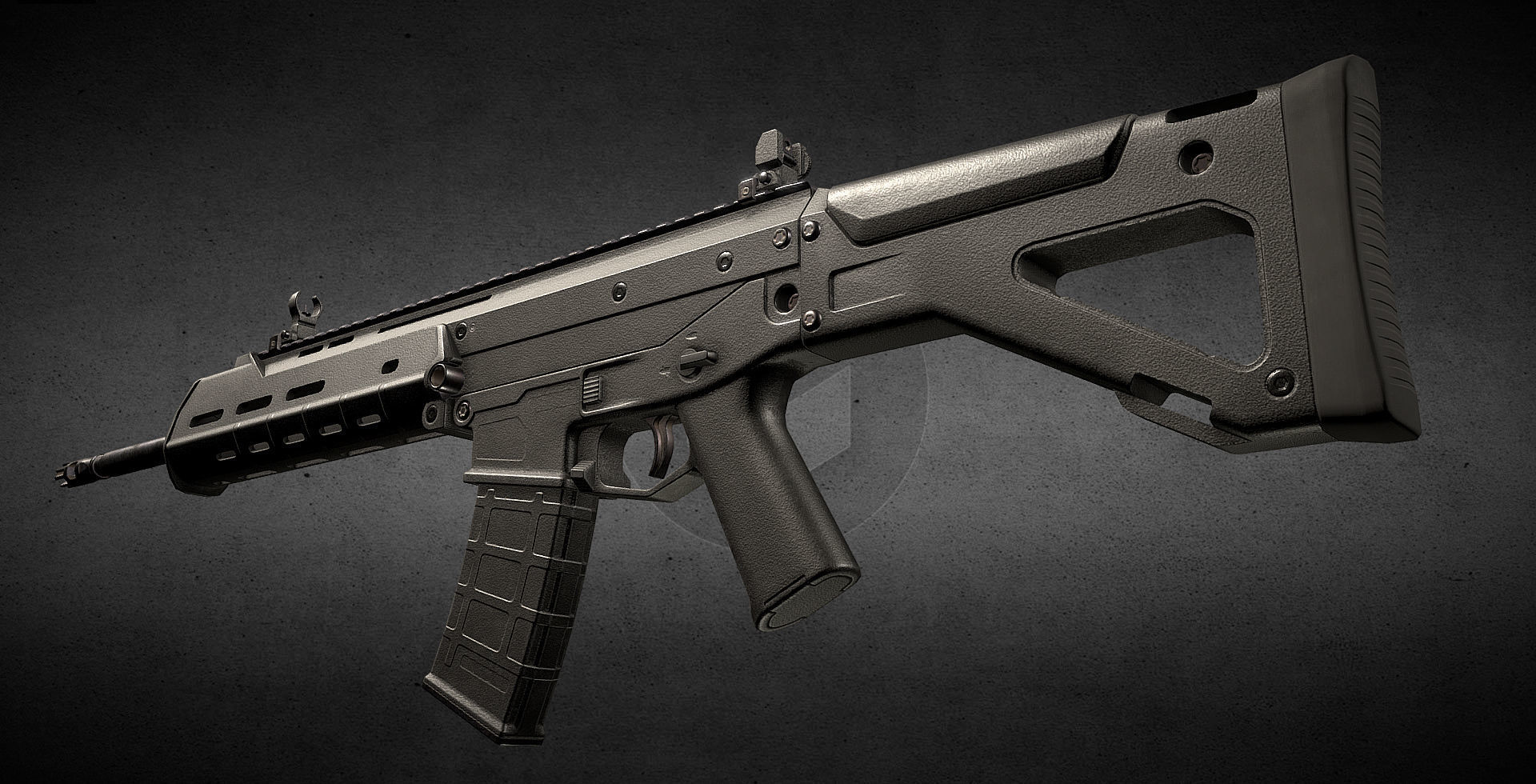 3D model Bushmaster ACR Assault Rifle VR / AR / low-poly | CGTrader