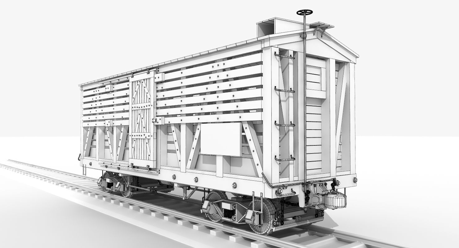 PRR Stock Car 3D model | CGTrader