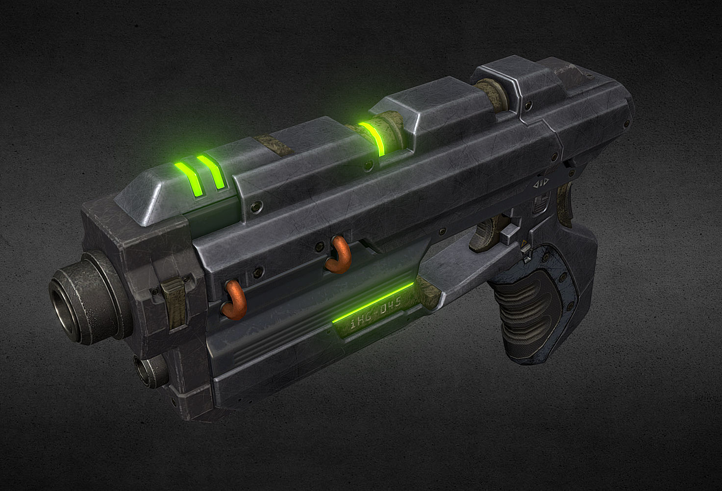 3D model Impulse Hand Gun VR / AR / low-poly | CGTrader