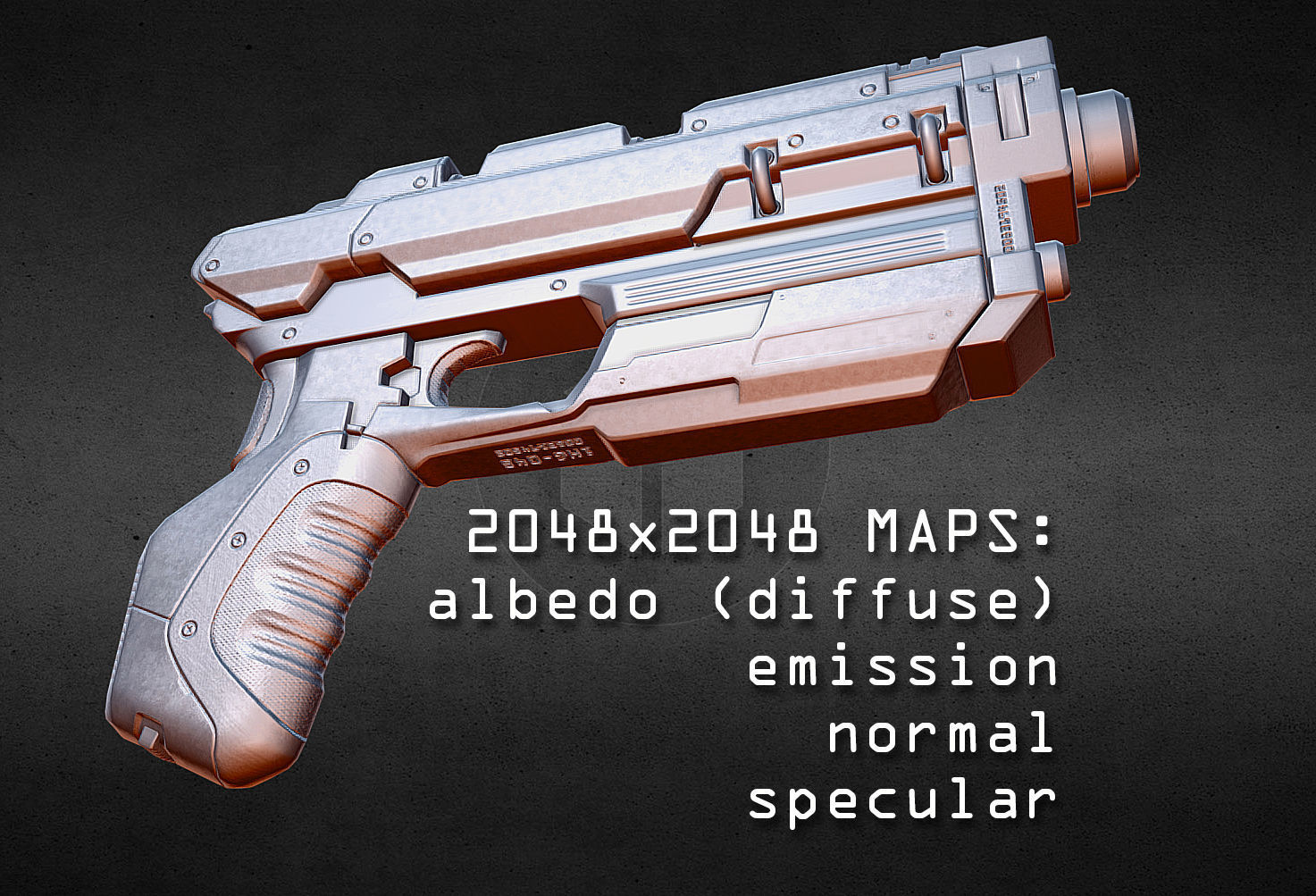 3D model Impulse Hand Gun VR / AR / low-poly | CGTrader