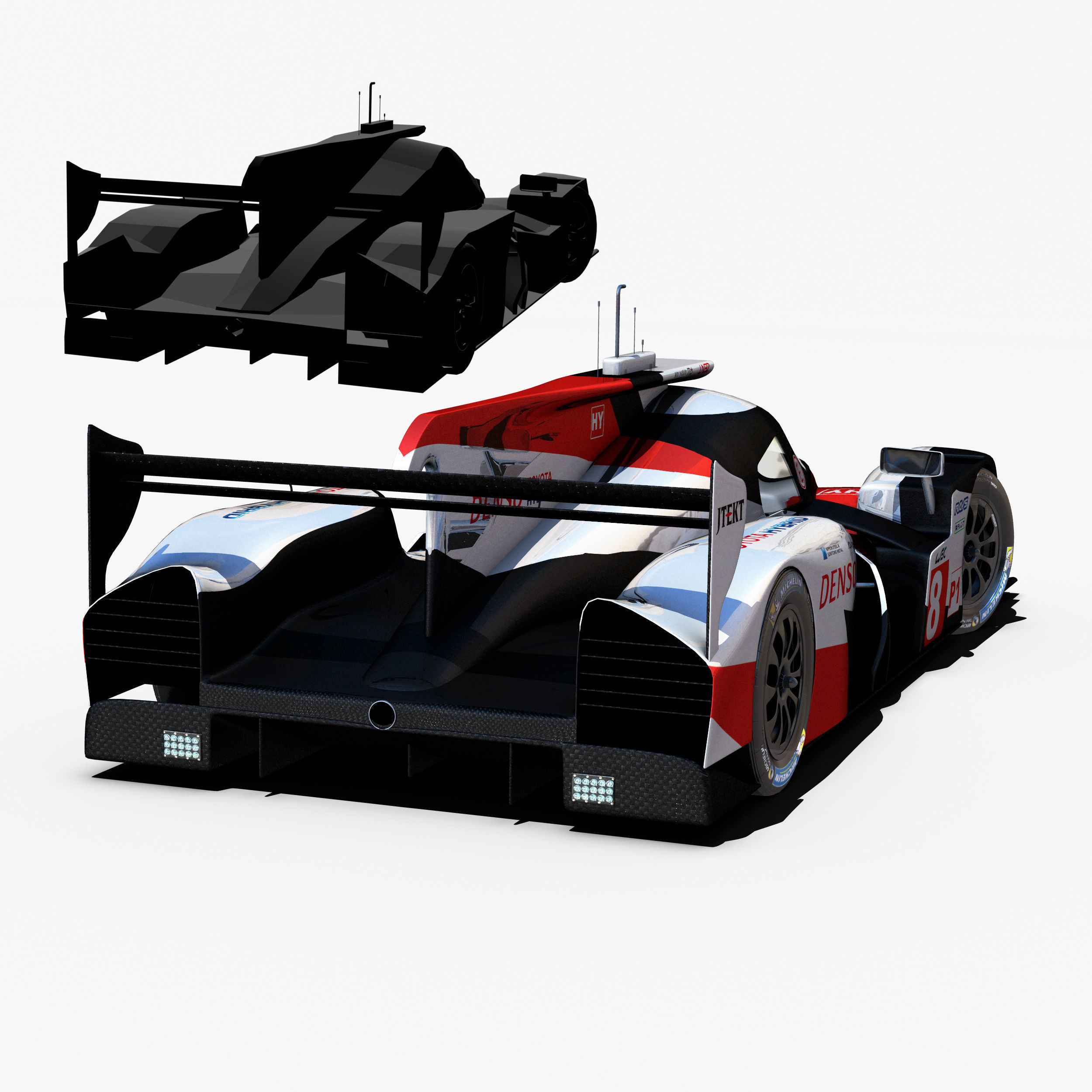 3D model Toyota TS050 Hybrid 2018 VR / AR / low-poly rigged | CGTrader