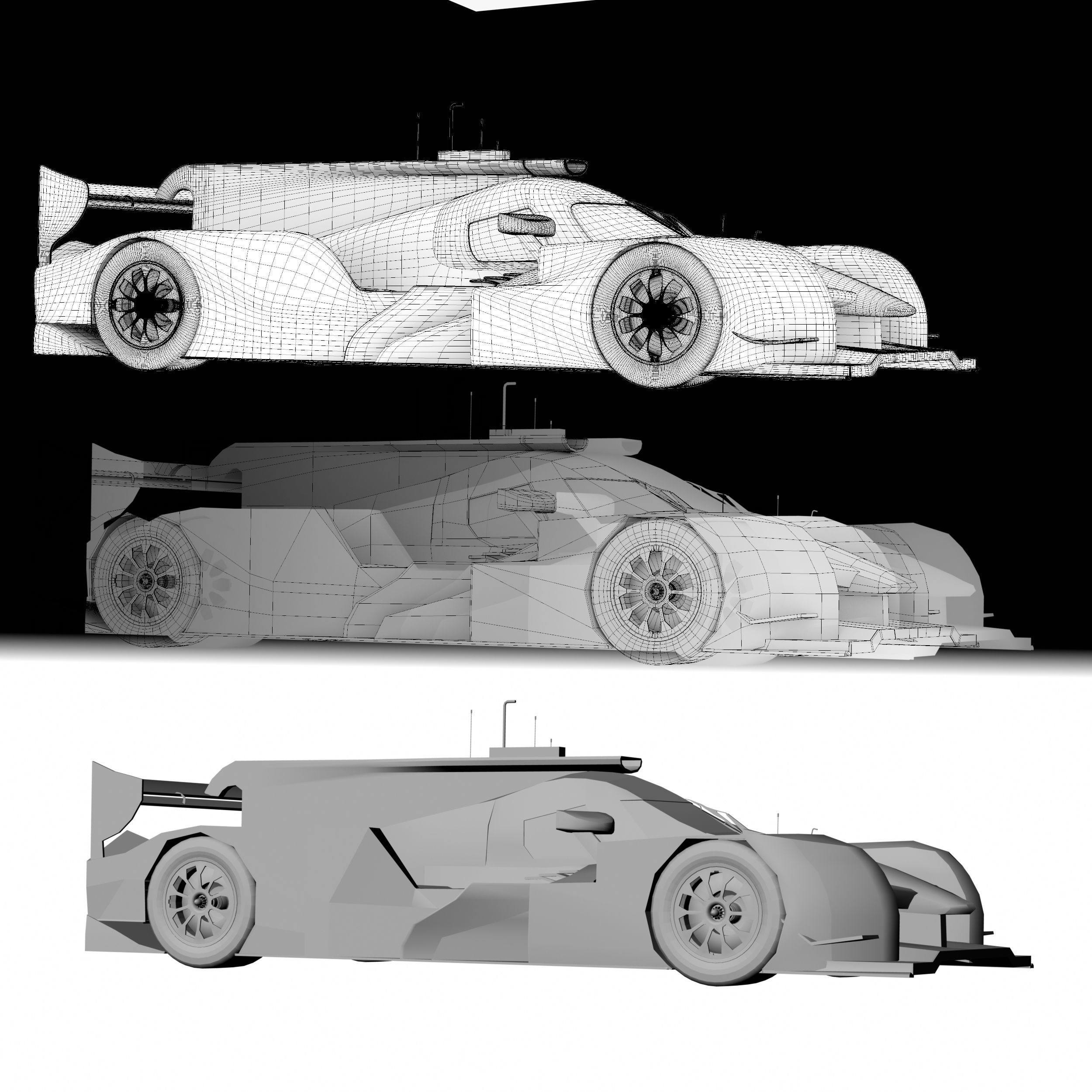 3D model Toyota TS050 Hybrid 2018 VR / AR / low-poly rigged | CGTrader