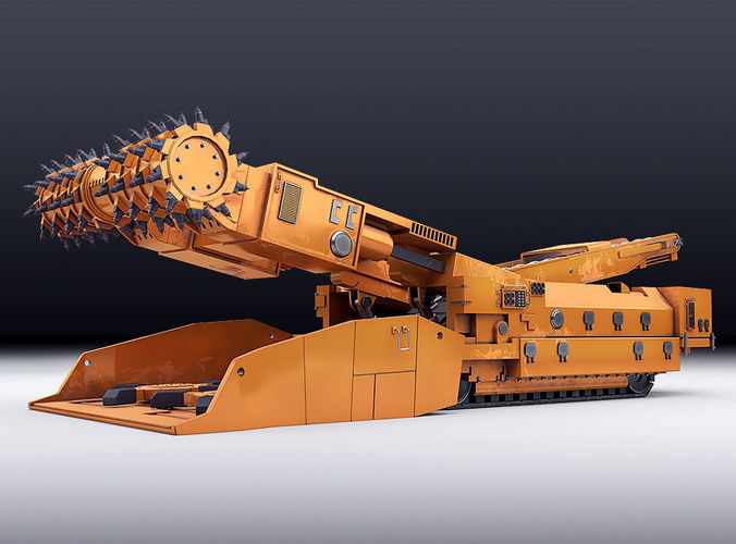 Continuous Miner 3D model | CGTrader