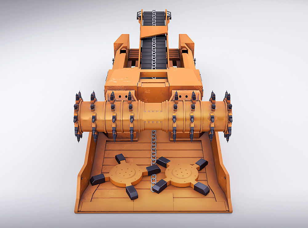 Continuous Miner 3D model | CGTrader