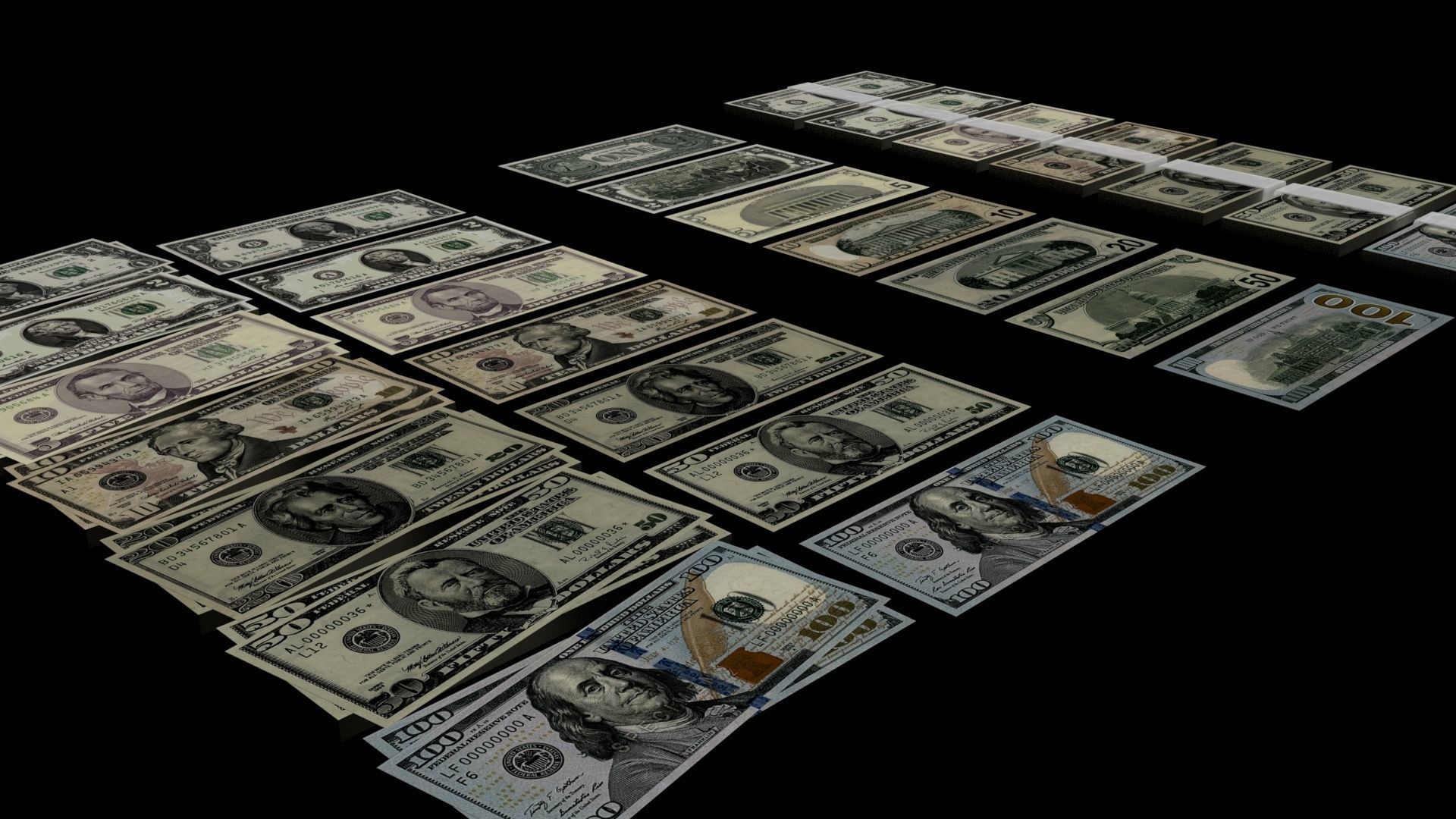 3D model Dollar - Us Dollar VR / AR / low-poly | CGTrader